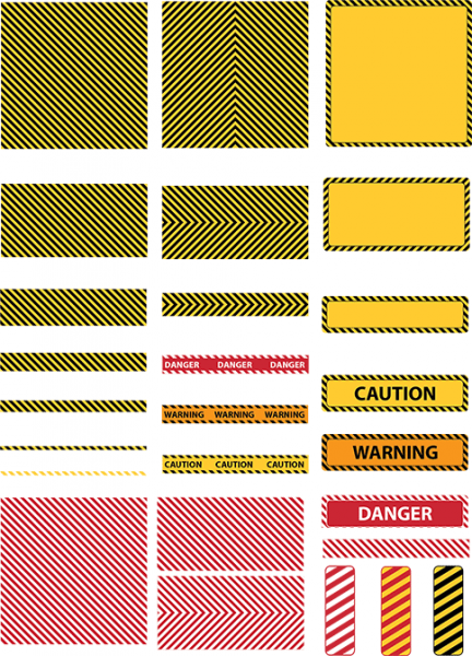 Vector Safety Signs and Icons – Themzy Templates
